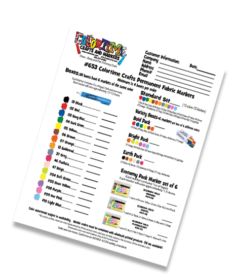 Order Forms – Colortime Crafts and Markers™